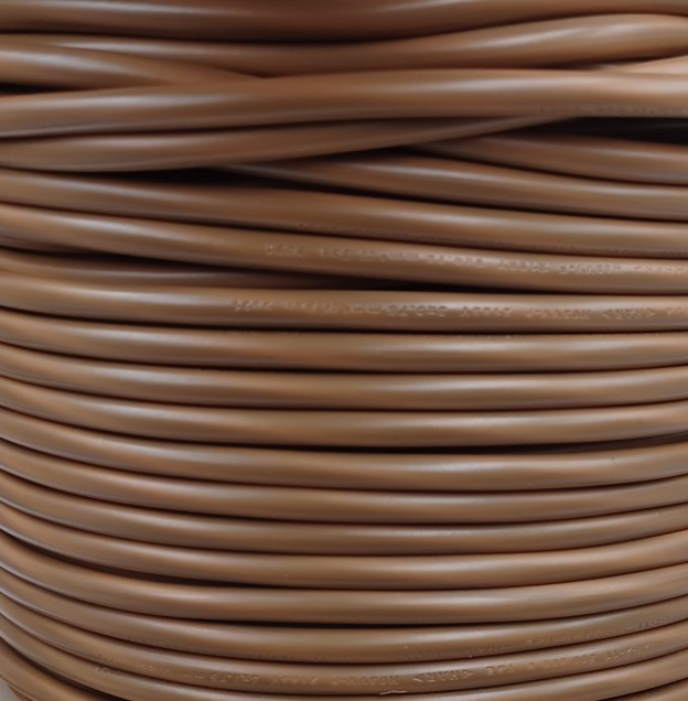 3 Core PVC Flex Electrical Cable 0.50mm antique gold