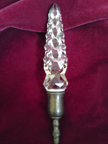 18th 19th Century Crystal Spike