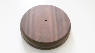 Walnut Wooden Ceiling Pattress Round 148mm